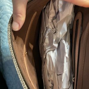 Calin collection | Bags | Calin Vegan Leather Trim Woven Body Handbag ...